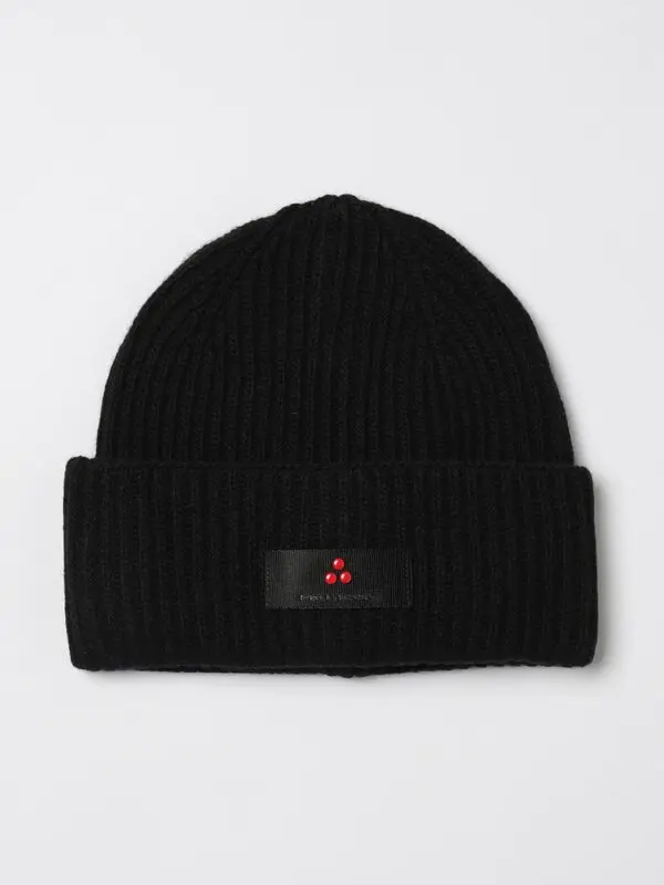 Peuterey Ribbed Beanie - Black