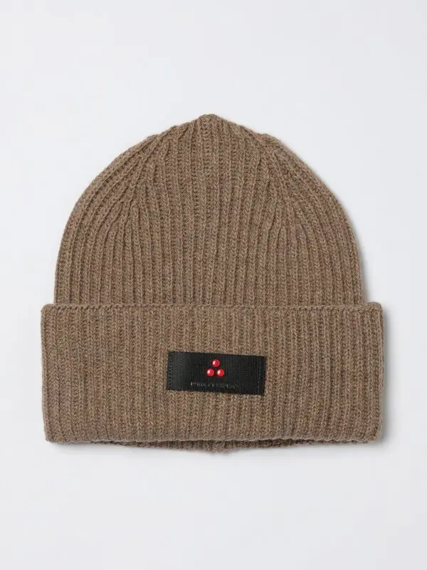 Peuterey Ribbed Beanie - Brown