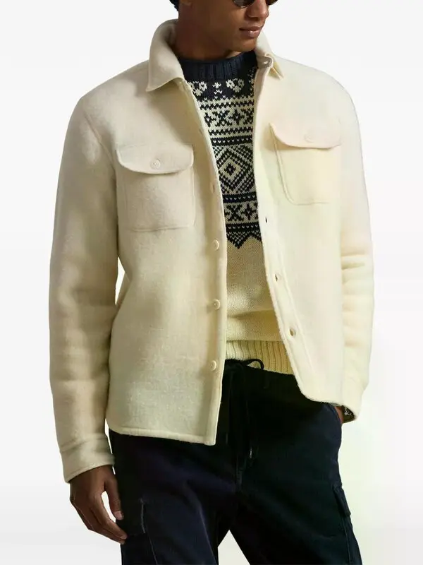 Polo Ralph Lauren Felted Collared Jacket - Neutrals