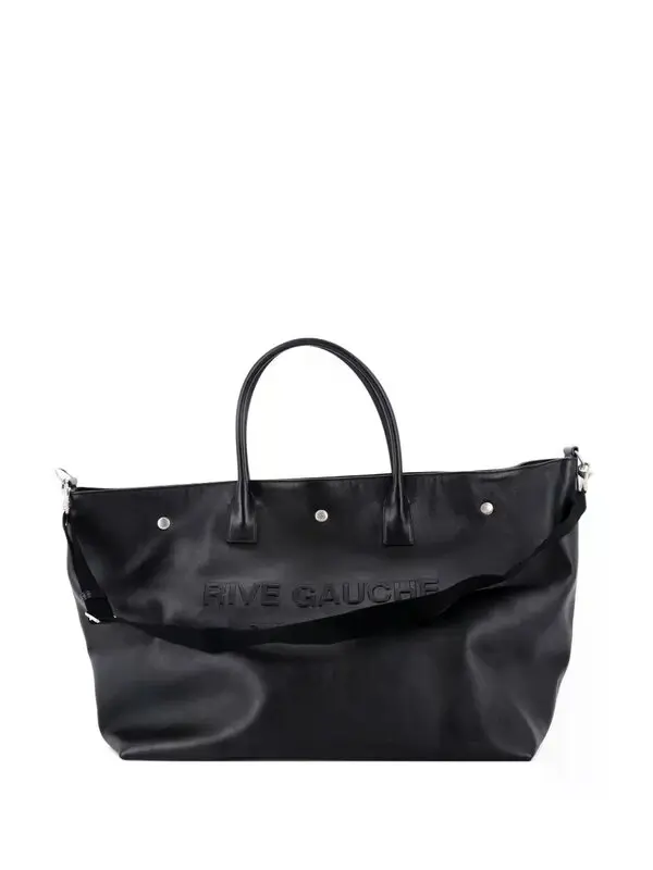 Saint Laurent Rive Gauche Embossed Leather Maxi Tote Bag