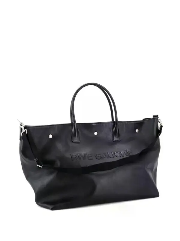 Saint Laurent Rive Gauche Embossed Leather Maxi Tote Bag