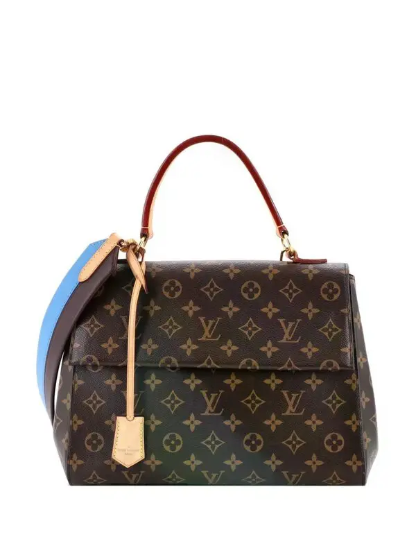 LOUIS VUITTON Cluny Top Handle Bag Monogram Canvas Mm - Brown