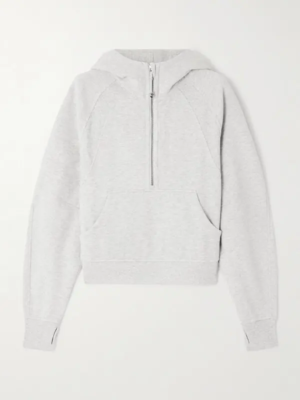 Lululemon Scuba Oversized Cotton-blend Jersey Hoodie - Gray