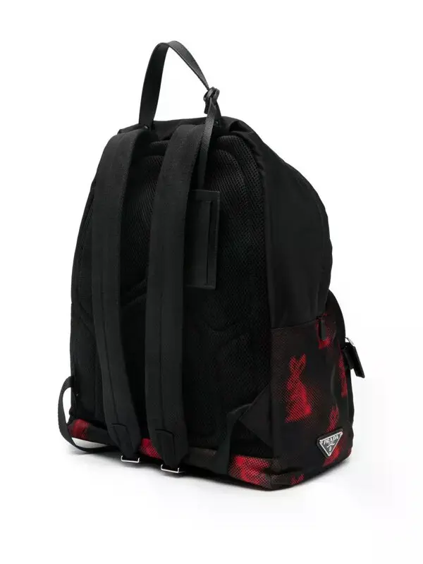 Prada Rabbit-print Backpack