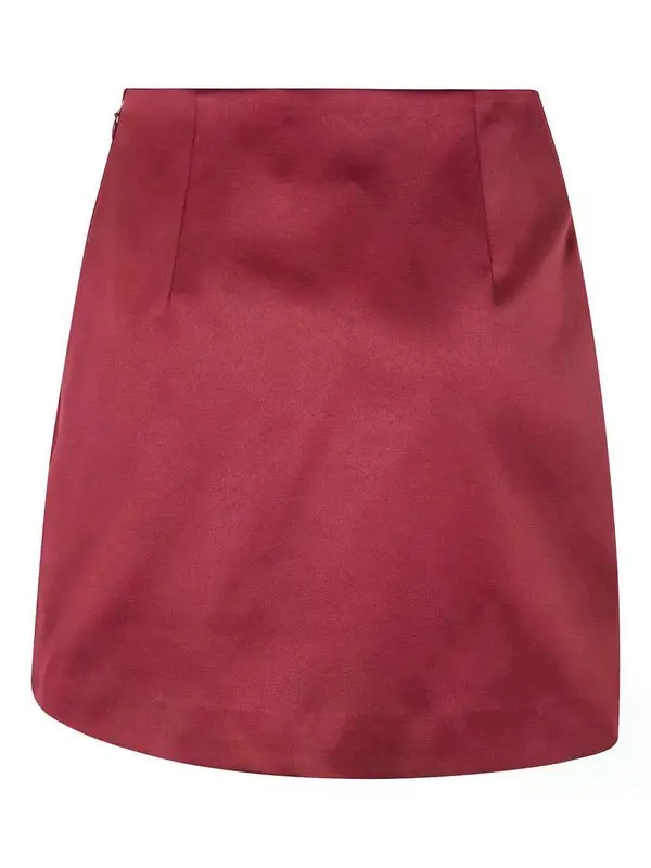 BY MALENE BIRGER Draped Mini Skirt - Red