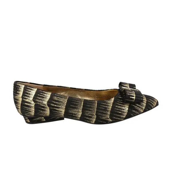 FERRAGAMO Brush Stroke Effect Viva Ballet Flat