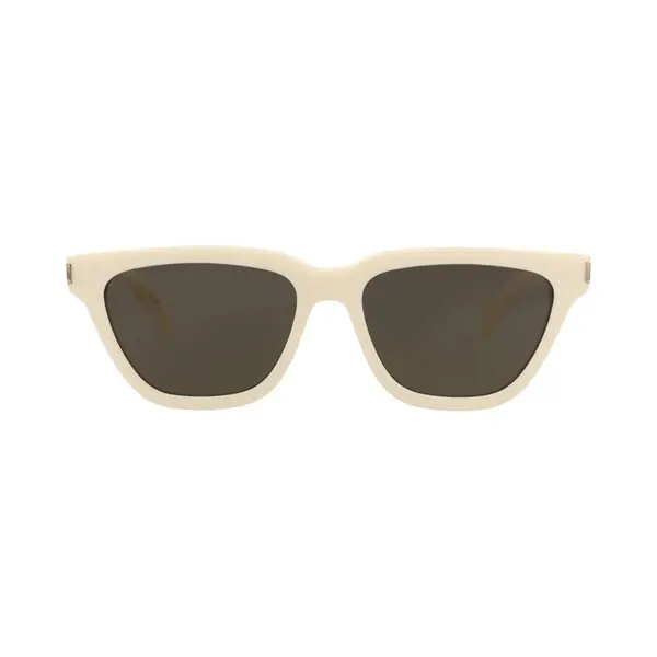 Saint Laurent Cat Eye Frame Recycled Acetate Sunglasses - White