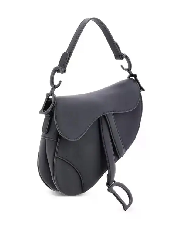Dior Ultra Matte Saddle Mini Shoulder Bag - Black