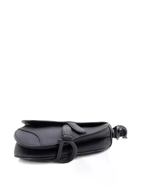 Dior Ultra Matte Saddle Mini Shoulder Bag - Black