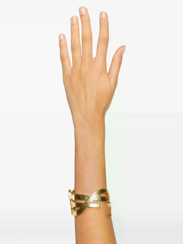 Saint Laurent Logo Bracelet - Gold