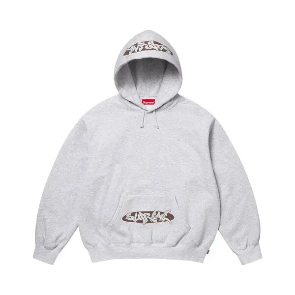 Supreme New World Order Hooded Sweatshirt - Grey