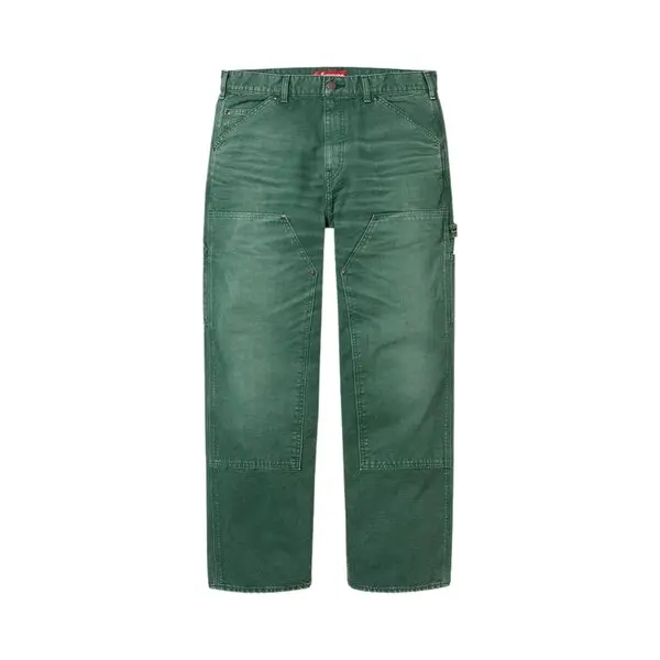 Supreme Worn Double Knee Painter Pant - Green