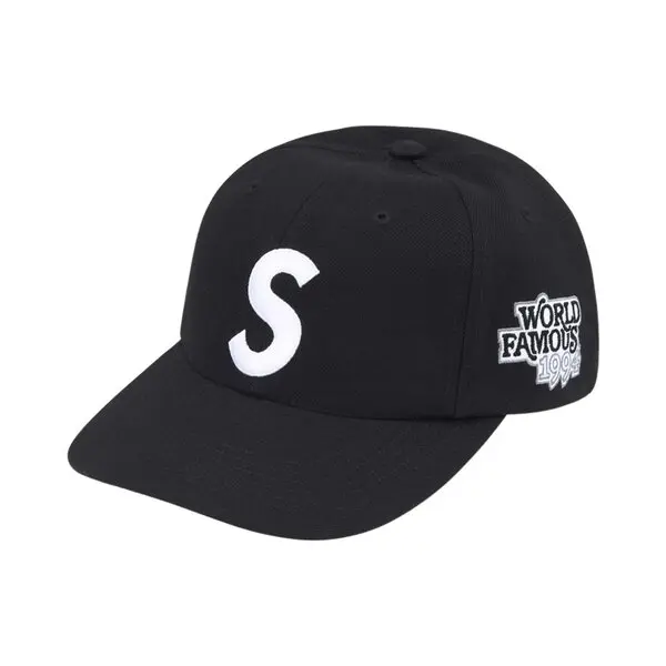 Supreme World Famous S Logo 6-panel Cap - Blue