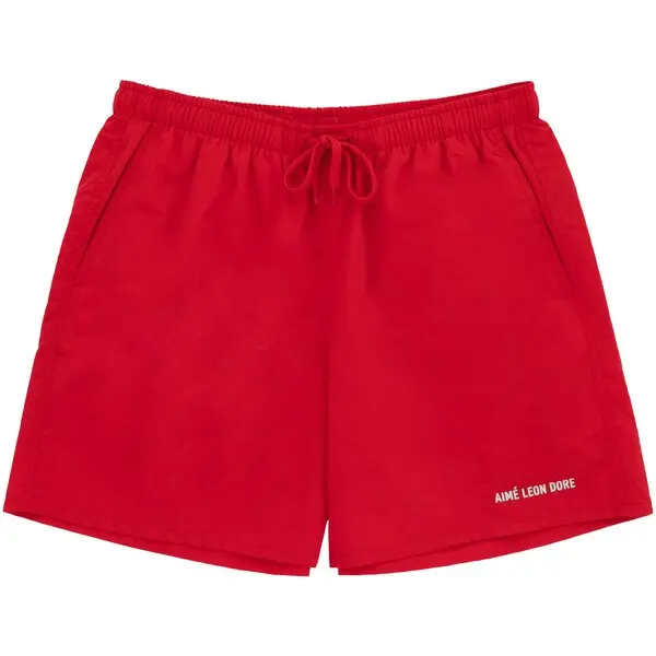 Aimé Leon Dore Logo Swim Short - Red