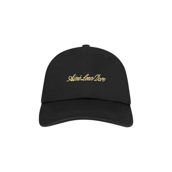 Aimé Leon Dore Washed Script Baseball Cap - Black