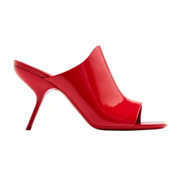 FERRAGAMO Era Patent Leather Mule - Red