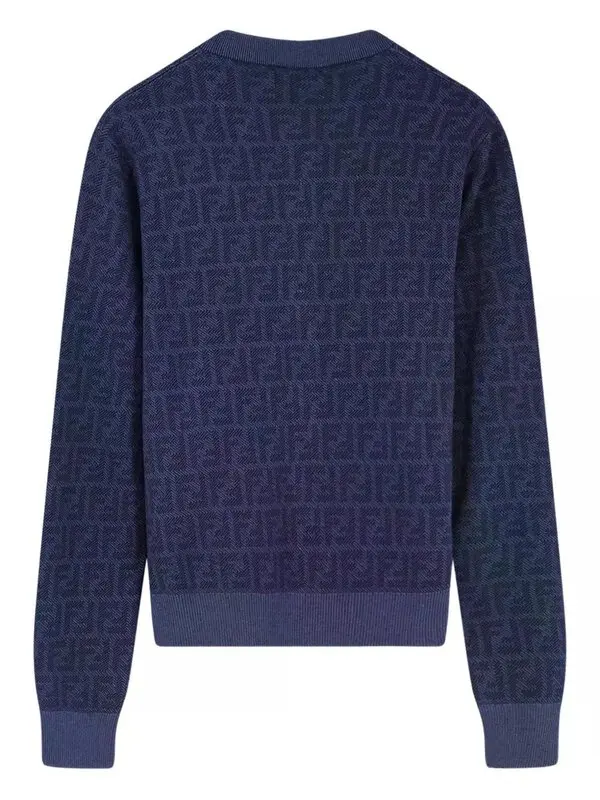 Fendi Ff-pattern Buttoned Cardigan