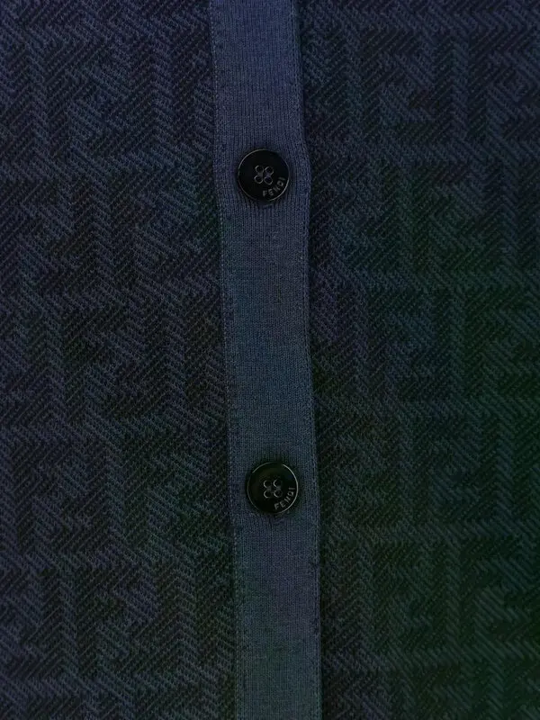 Fendi Ff-pattern Buttoned Cardigan
