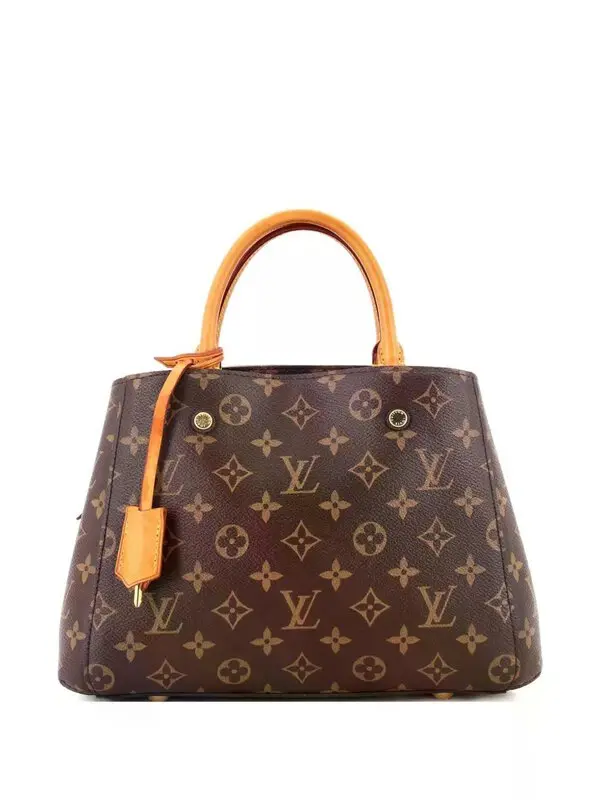 LOUIS VUITTON Montaigne Handbag Monogram Canvas Bb Satchel - Brown