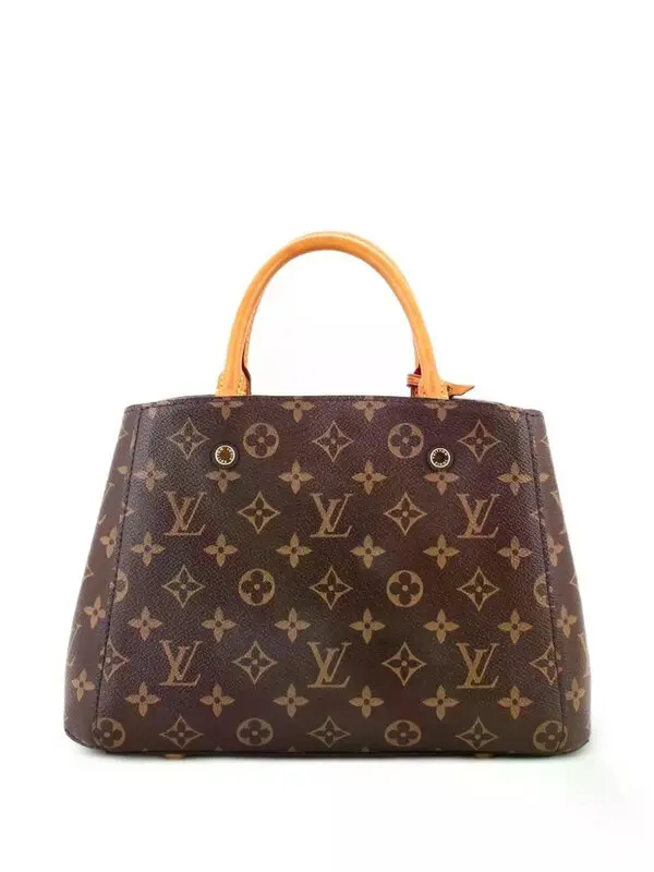 LOUIS VUITTON Montaigne Handbag Monogram Canvas Bb Satchel - Brown