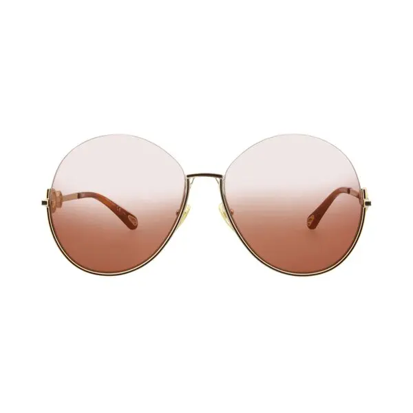 Chloé Round Frame Sunglasses - Gold