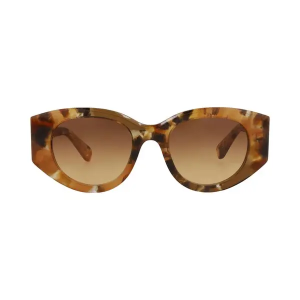 Chloé Round Frame Recycled Acetate Sunglasses - Brown