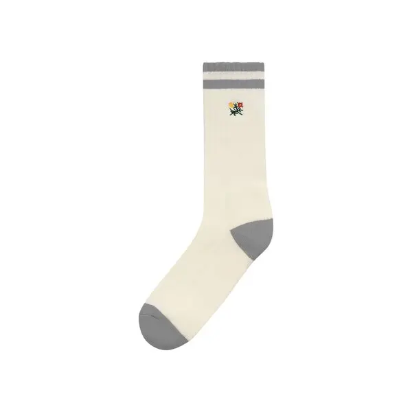 Aimé Leon Dore Striped Crest Socks - Grey