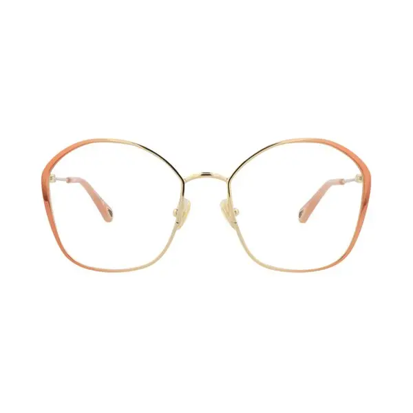 Chloé Round Frame Optical Frames - Cream