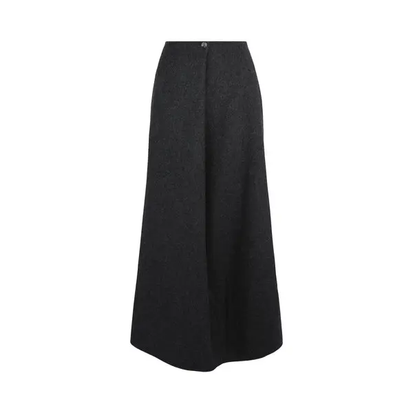 Givenchy Mid-rise Wool-blend Midi Skirt - Grey