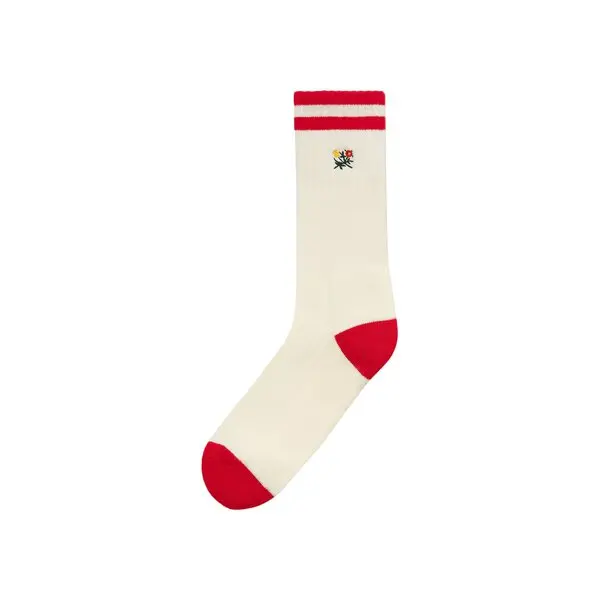 Aimé Leon Dore Striped Crest Socks - Red