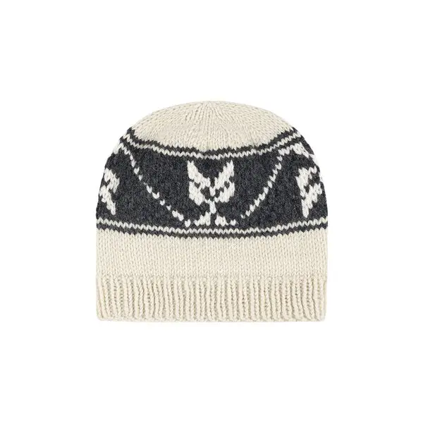 Aimé Leon Dore Hand Knit Heritage Beanie - White