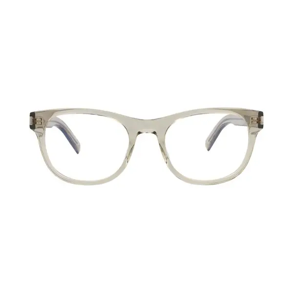 Saint Laurent Square Frame Recycled Acetate Optical Frames - Cream
