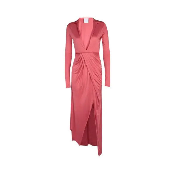 Givenchy Long-sleeve Draped Dress
