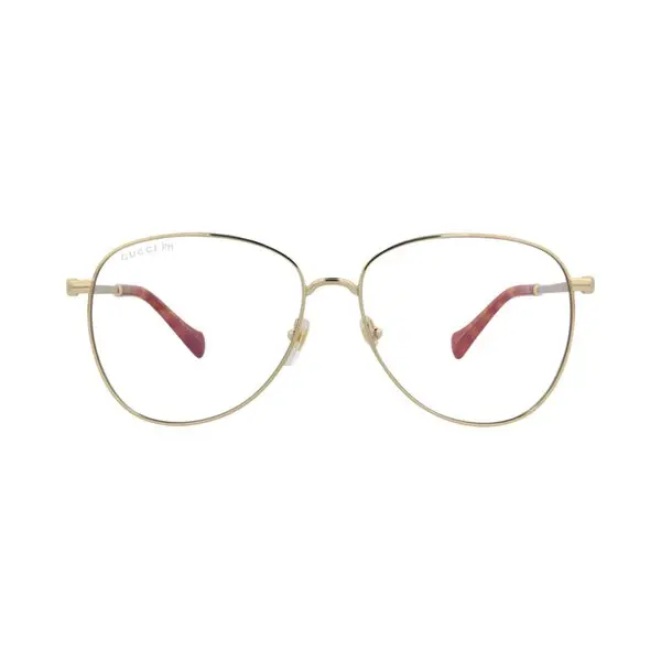 Gucci Aviator Frame Metal Sunglasses - Gold