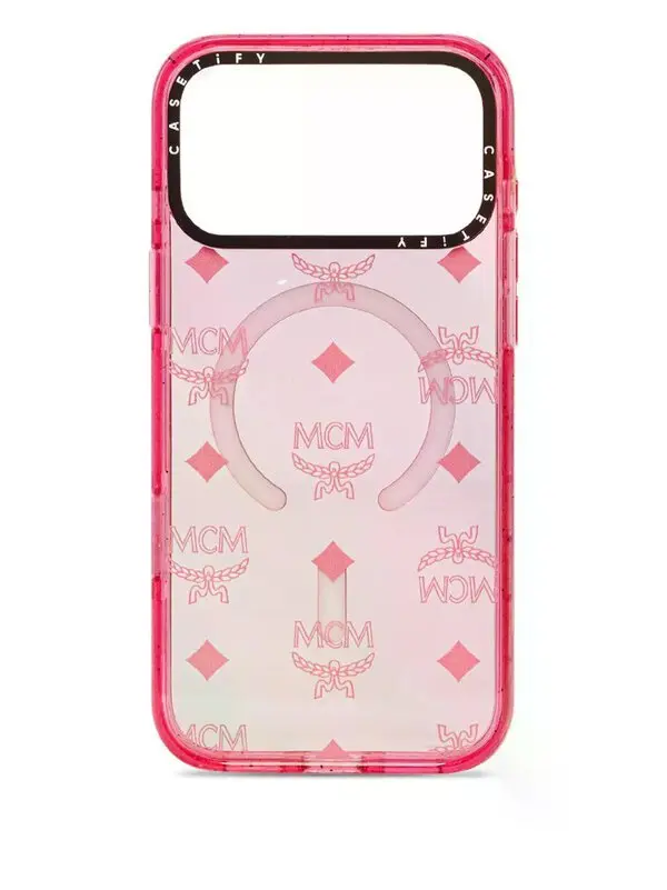 Mcm X Casetify Monogram-pattern Iphone 17 Pro Case