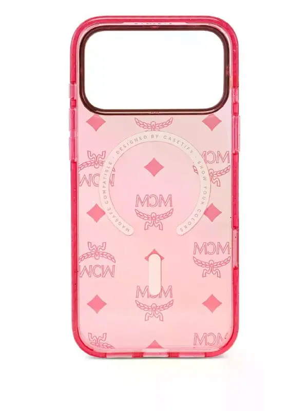 Mcm X Casetify Monogram-pattern Iphone 17 Pro Case