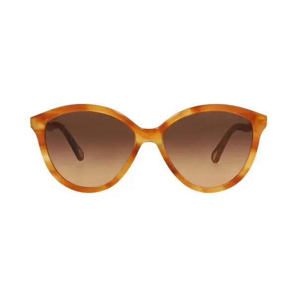 Chloé Round Frame Bio Acetate Sunglasses - Brown