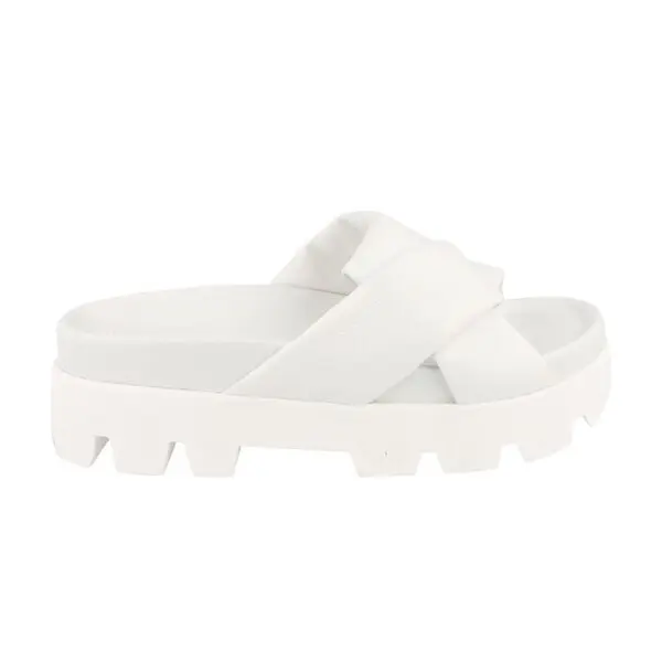 FERRAGAMO Air Lug Leather Slide
