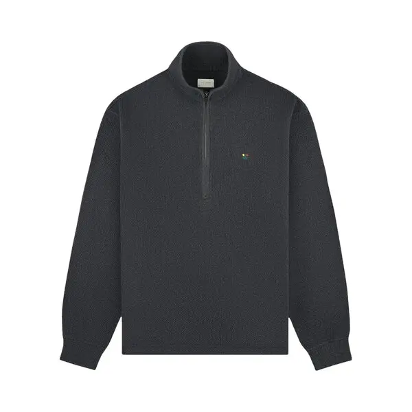 Aimé Leon Dore Crest Piqué Half-zip Pullover - Grey