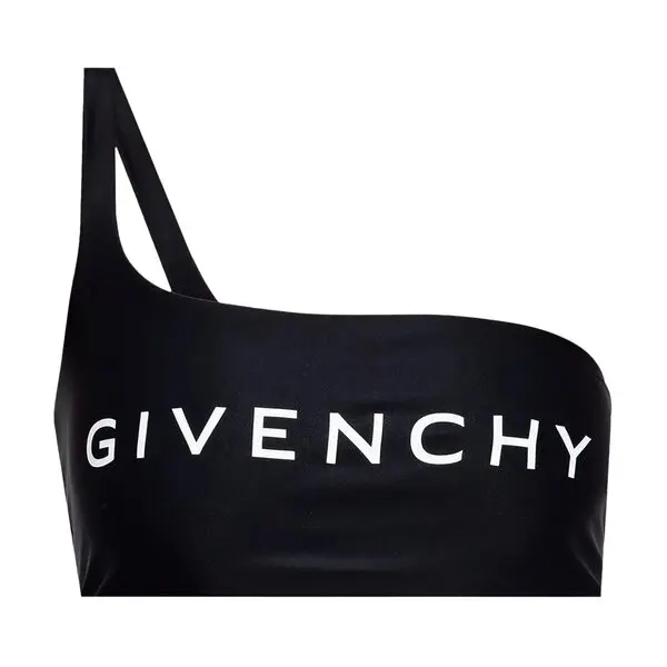 Givenchy One Shoulder Bikini Top - Black