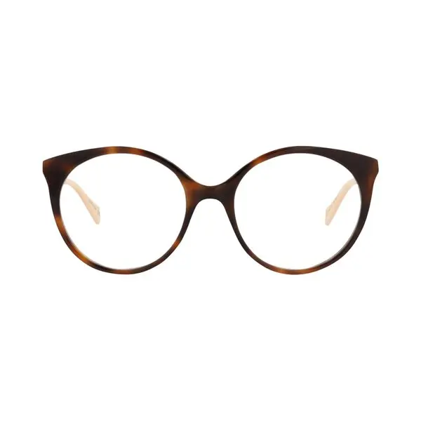 Gucci Round Frame Acetate Optical Frames - Brown