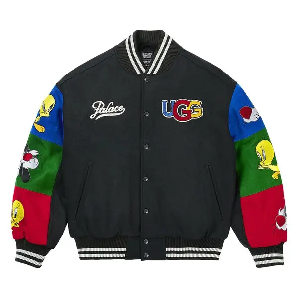 PALACE X Ugg Looney Tunes Varsity Jacket