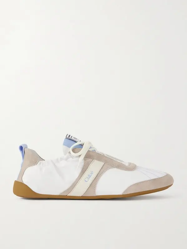 Chloé Kick Leather Sneakers - White