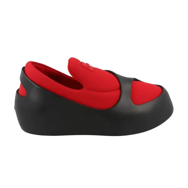 FERRAGAMO Lunar Paneled Slip-on Sneakers - Red