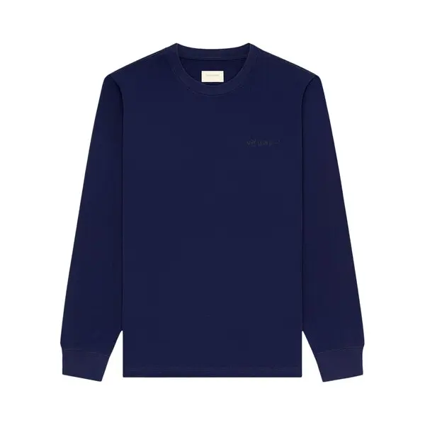 Aimé Leon Dore Long-sleeve Tonal Logo Tee - Blue