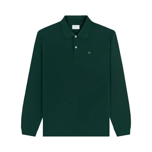 Aimé Leon Dore Long-sleeve Crest Piqué Polo