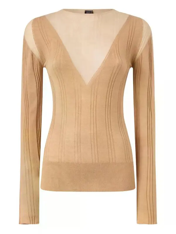 Pinko Ribbed Long Sleeve Top