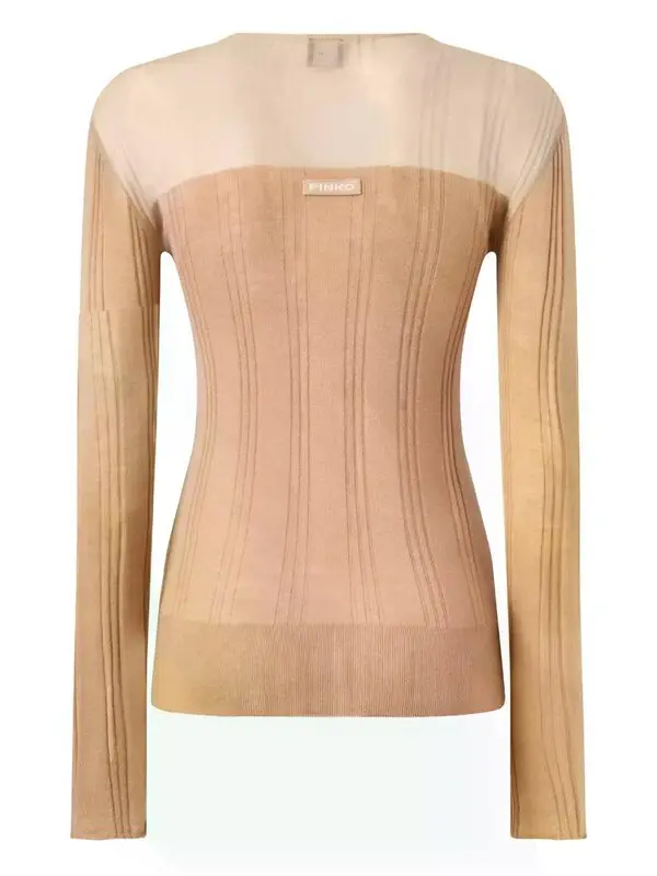 Pinko Ribbed Long Sleeve Top