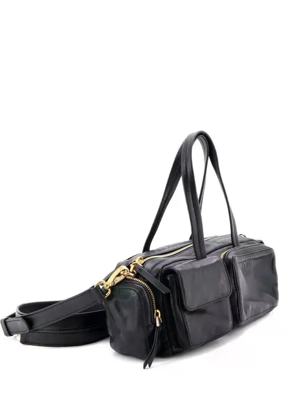 Miu Miu Multi Pocket Leather Shoulder Bag