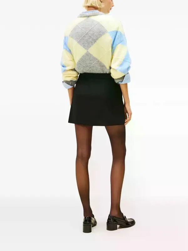 Tommy Hilfiger Button-detail A-line Mini Skirt - Black